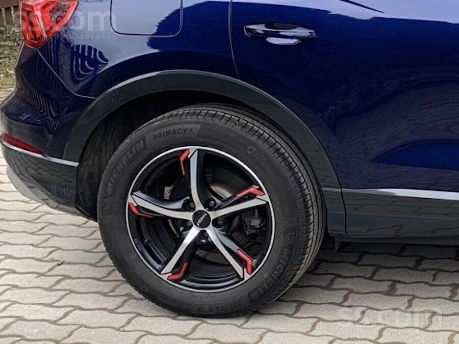 Blue Audi Q3 2021 in Riga, with an engine capacity of 1.50 L and mileage of 59 thousand km for 29990 €, photo 12 on AUTOMOTO.COM.LV