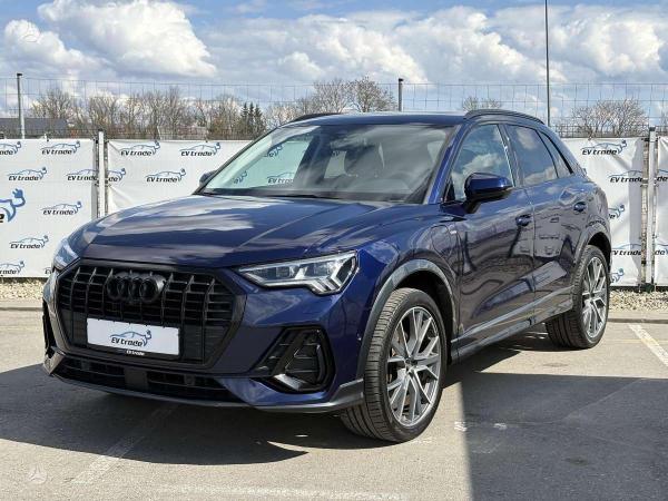 Blue Audi Q3 2021 in Vilnius, with an engine capacity of 1.40 L and mileage of 177 thousand km for 24999 €, photo 1 on AUTOMOTO.COM.LV
