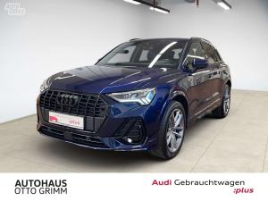 Zils Audi Q3 2022 Kauņa, ar dzinēja tilpumu 1.40 L un nobraukumu 66 tūkst. km par 32627 €, foto  vietnē AUTOMOTO.COM.LV