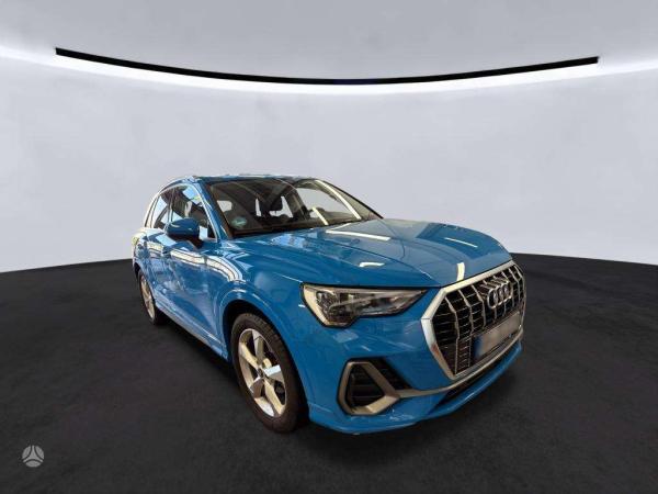 Blue Audi Q3 2023 in Vilnius, with an engine capacity of 1.50 L and mileage of 46 thousand km for 29030 €, photo 3 on AUTOMOTO.COM.LV
