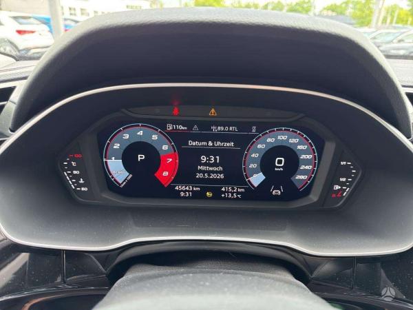 Blue Audi Q3 2023 in Vilnius, with an engine capacity of 1.50 L and mileage of 46 thousand km for 29030 €, photo 7 on AUTOMOTO.COM.LV