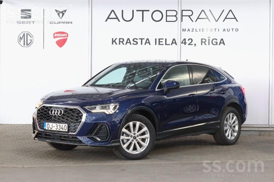 Синий Ауди Ку3 2025 в Рига, объемом двигателя 1.50 л и пробегом 6 тыс. км за 36600 €, фото 1 на AUTOMOTO.COM.LV