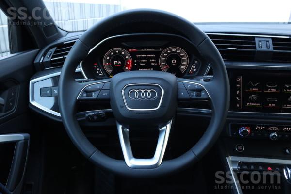Blue Audi Q3 2025 in Riga, with an engine capacity of 1.50 L and mileage of 6 thousand km for 36600 €, photo 10 on AUTOMOTO.COM.LV