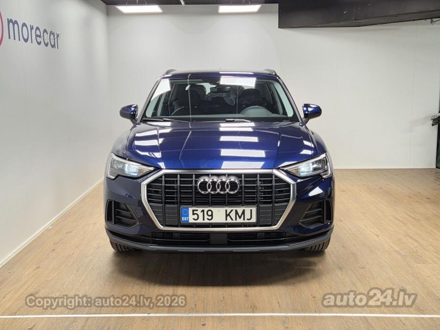 Blue Audi Q3 2024 in Tallinn, with an engine capacity of 1.50 L and mileage of 29 thousand km for 29900 €, photo 3 on AUTOMOTO.COM.LV