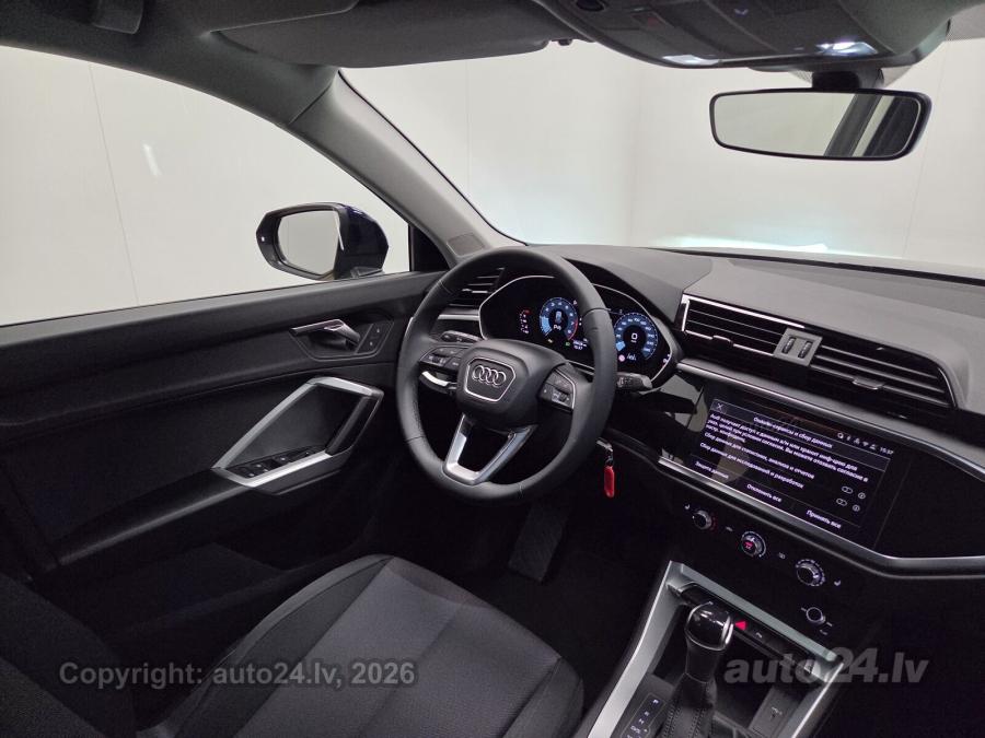 Blue Audi Q3 2024 in Tallinn, with an engine capacity of 1.50 L and mileage of 29 thousand km for 29900 €, photo 14 on AUTOMOTO.COM.LV