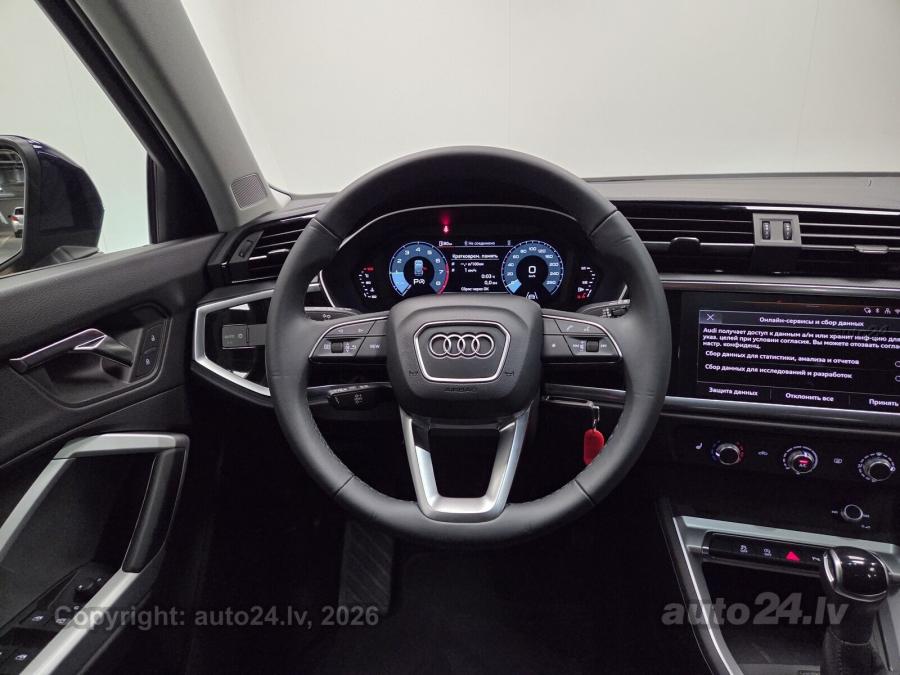Blue Audi Q3 2024 in Tallinn, with an engine capacity of 1.50 L and mileage of 29 thousand km for 29900 €, photo 15 on AUTOMOTO.COM.LV