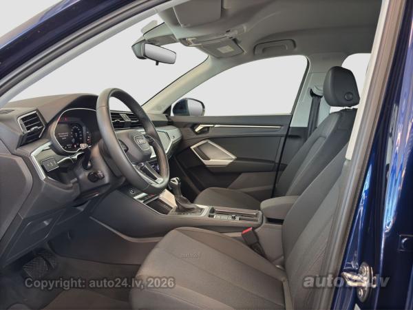 Audi Q3 2025 Tallina vietnē Zils Audi Q3 2025 Tallina, ar dzinēja tilpumu 1.50 L un nobraukumu 27 tūkst. km par 32900 €, foto 7 vietnē AUTOMOTO.COM.LV