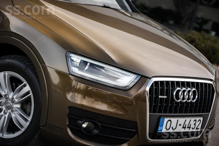 Brown Audi Q3 2011 in Jelgava, with an engine capacity of 2.00 L and mileage of 0 thousand km for 11990 €, photo 4 on AUTOMOTO.COM.LV