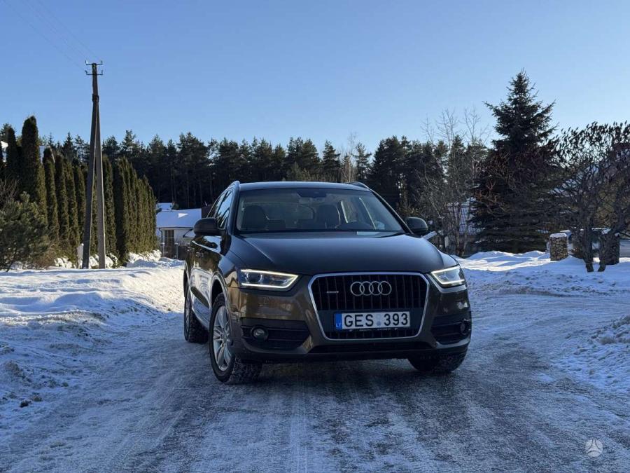 Brown Audi Q3 2012 in Vilnius, with an engine capacity of 1.98 L and mileage of 153 thousand km for 12500 €, photo 1 on AUTOMOTO.COM.LV