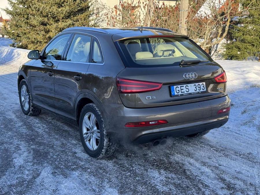 Brown Audi Q3 2012 in Vilnius, with an engine capacity of 1.98 L and mileage of 153 thousand km for 12500 €, photo 4 on AUTOMOTO.COM.LV