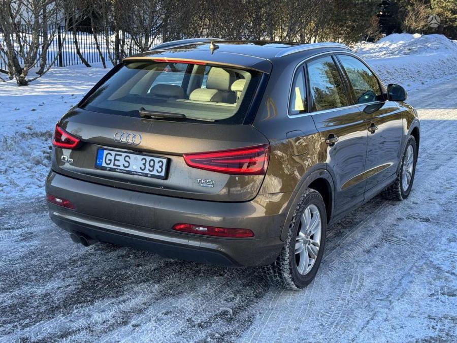 Brown Audi Q3 2012 in Vilnius, with an engine capacity of 1.98 L and mileage of 153 thousand km for 12500 €, photo 6 on AUTOMOTO.COM.LV