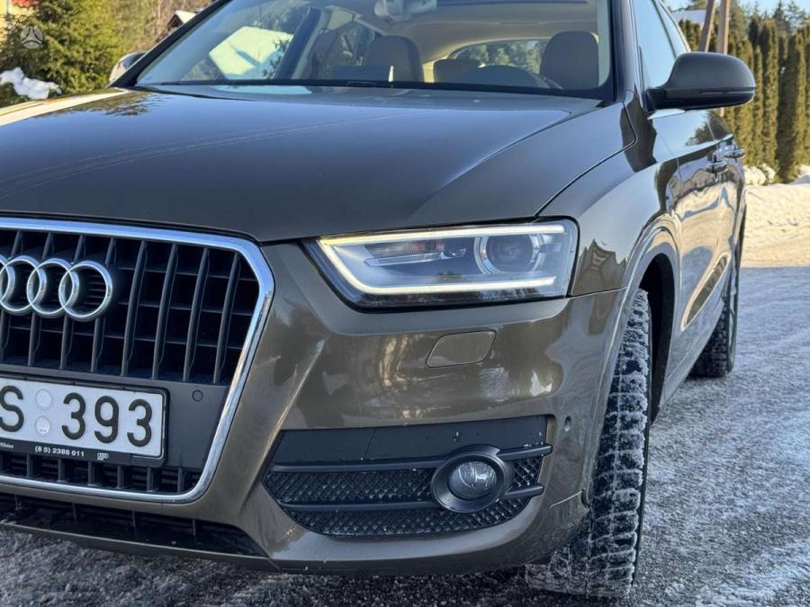 Brown Audi Q3 2012 in Vilnius, with an engine capacity of 1.98 L and mileage of 153 thousand km for 12500 €, photo 8 on AUTOMOTO.COM.LV