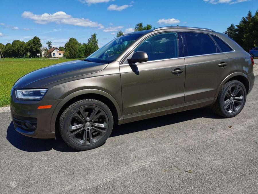Brown Audi Q3 2015 in Siauliai, with an engine capacity of 1.98 L and mileage of 123 thousand km for 11600 €, photo 4 on AUTOMOTO.COM.LV