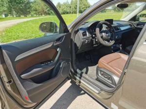 Brown Audi Q3 2015 in Siauliai, with an engine capacity of 1.98 L and mileage of 123 thousand km for 11600 €, photo 13 on AUTOMOTO.COM.LV