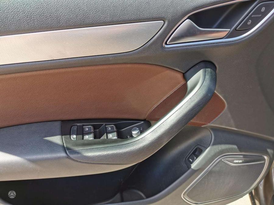 Brown Audi Q3 2015 in Siauliai, with an engine capacity of 1.98 L and mileage of 123 thousand km for 11600 €, photo 14 on AUTOMOTO.COM.LV