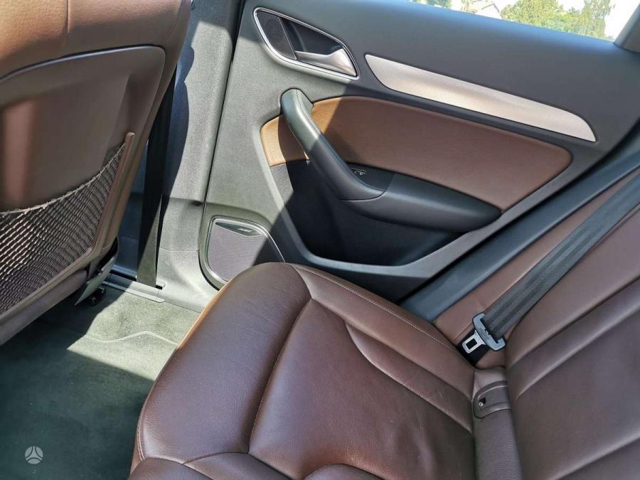 Brown Audi Q3 2015 in Siauliai, with an engine capacity of 1.98 L and mileage of 123 thousand km for 11600 €, photo 21 on AUTOMOTO.COM.LV