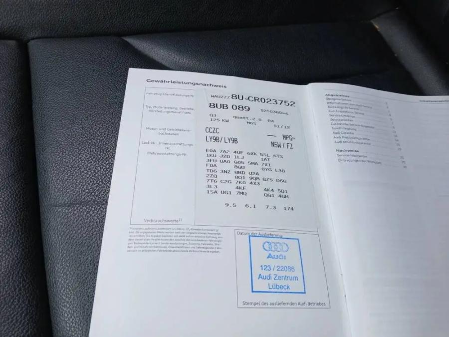 Ауди Ку3 2012 в Тукумс, объемом двигателя 2.00 л и пробегом 122 тыс. км за 9900 €, фото 15 на AUTOMOTO.COM.LV