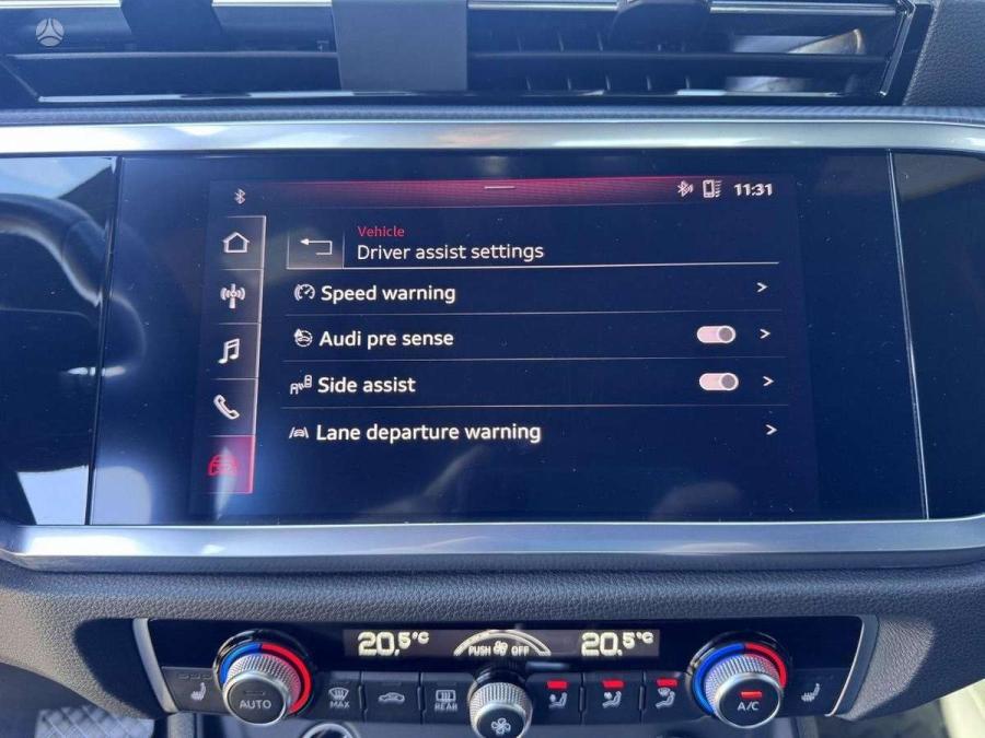Audi Q3 2021 Viļņa, ar dzinēja tilpumu 2.00 L un nobraukumu 76 tūkst. km par 21800 €, foto 24 vietnē AUTOMOTO.COM.LV