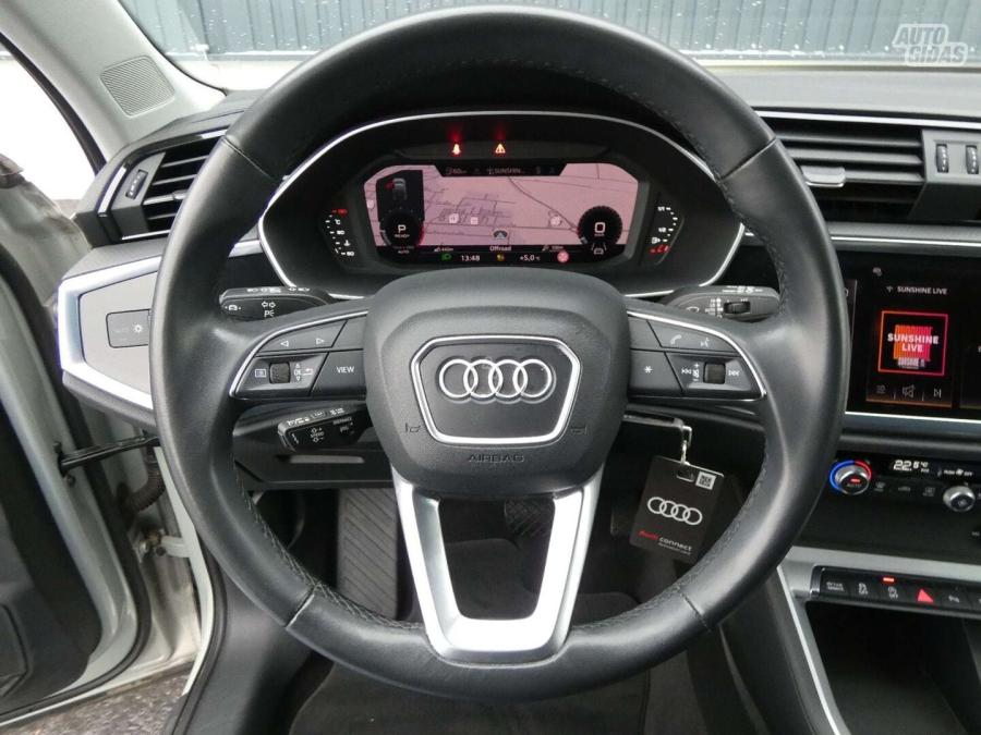 Grey Audi Q3 2023 in Kaunas, with an engine capacity of 1.50 L and mileage of 94 thousand km for 30591 €, photo 14 on AUTOMOTO.COM.LV