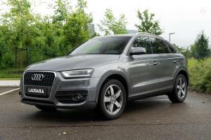 Pelēks Audi Q3 2011 Viļņa, ar dzinēja tilpumu 1.98 L un nobraukumu 246 tūkst. km par 9750 €, foto  vietnē AUTOMOTO.COM.LV