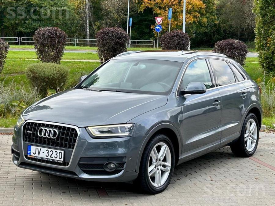 Grey Audi Q3 2011 in Riga, with an engine capacity of 2.00 L and mileage of 286 thousand km for 8950 €, photo 1 on AUTOMOTO.COM.LV