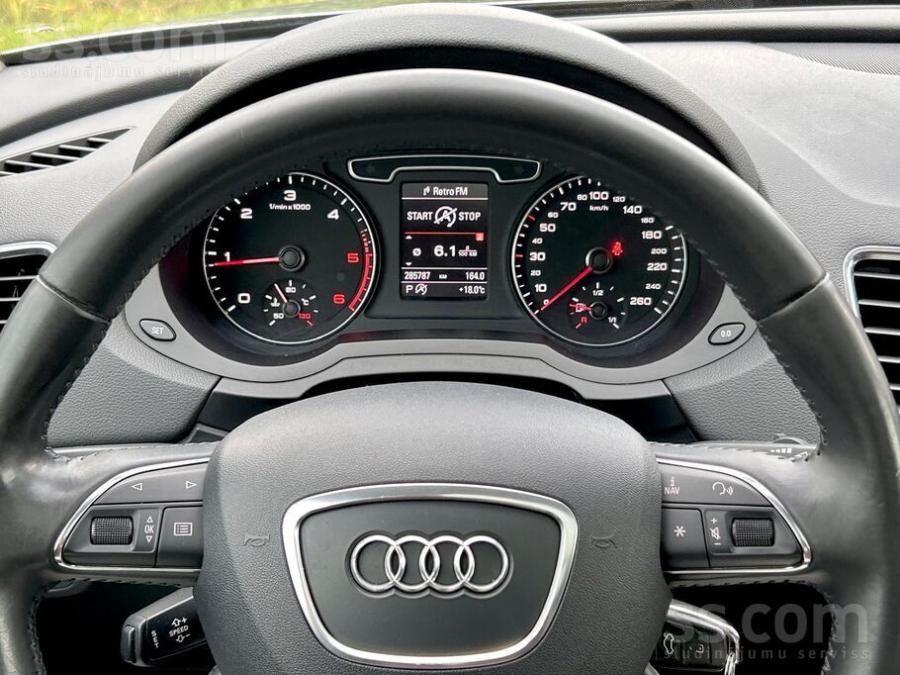 Grey Audi Q3 2011 in Riga, with an engine capacity of 2.00 L and mileage of 286 thousand km for 8950 €, photo 25 on AUTOMOTO.COM.LV