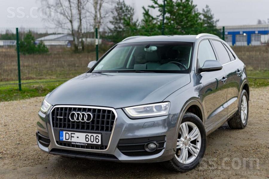 Pelēks Audi Q3 2012 Rīga, ar dzinēja tilpumu 2.00 L un nobraukumu 0 tūkst. km par 14900 €, foto 1 vietnē AUTOMOTO.COM.LV