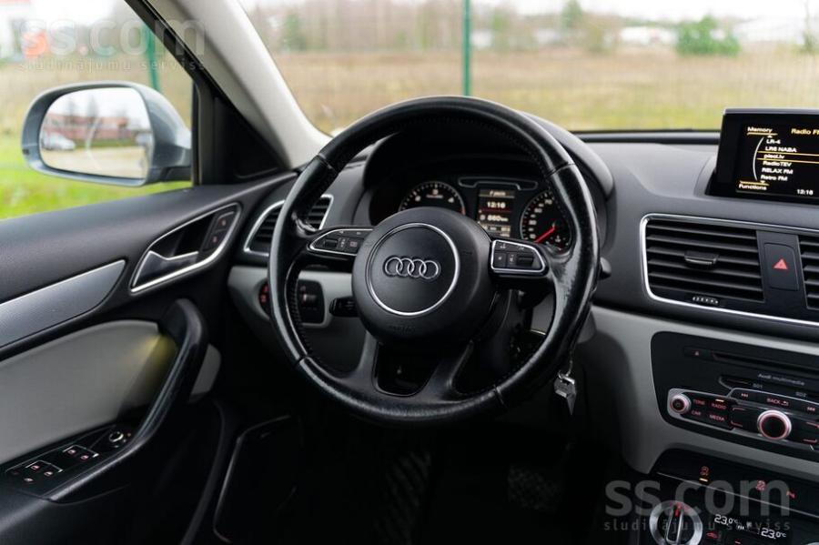 Pelēks Audi Q3 2012 Rīga, ar dzinēja tilpumu 2.00 L un nobraukumu 0 tūkst. km par 14900 €, foto 12 vietnē AUTOMOTO.COM.LV