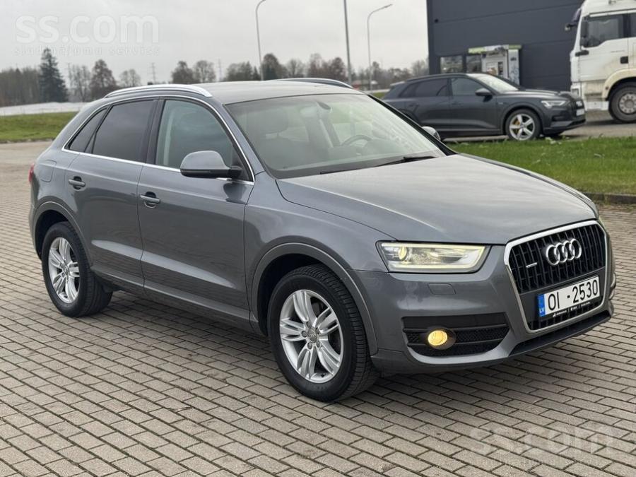 Grey Audi Q3 2012 in Talsi, with an engine capacity of 2.00 L and mileage of 205 thousand km for 11970 €, photo 1 on AUTOMOTO.COM.LV