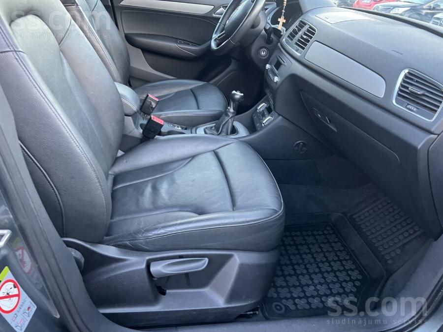 Grey Audi Q3 2012 in Riga, with an engine capacity of 2.00 L and mileage of 244 thousand km for 9950 €, photo 6 on AUTOMOTO.COM.LV