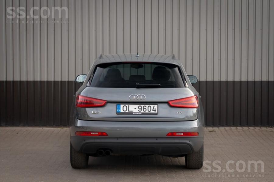 Pelēks Audi Q3 2012 Talsi, ar dzinēja tilpumu 2.00 L un nobraukumu 249 tūkst. km par 10950 €, foto 6 vietnē AUTOMOTO.COM.LV