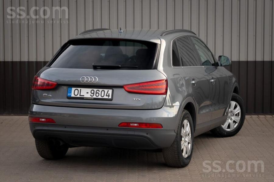 Pelēks Audi Q3 2012 Talsi, ar dzinēja tilpumu 2.00 L un nobraukumu 249 tūkst. km par 10950 €, foto 8 vietnē AUTOMOTO.COM.LV