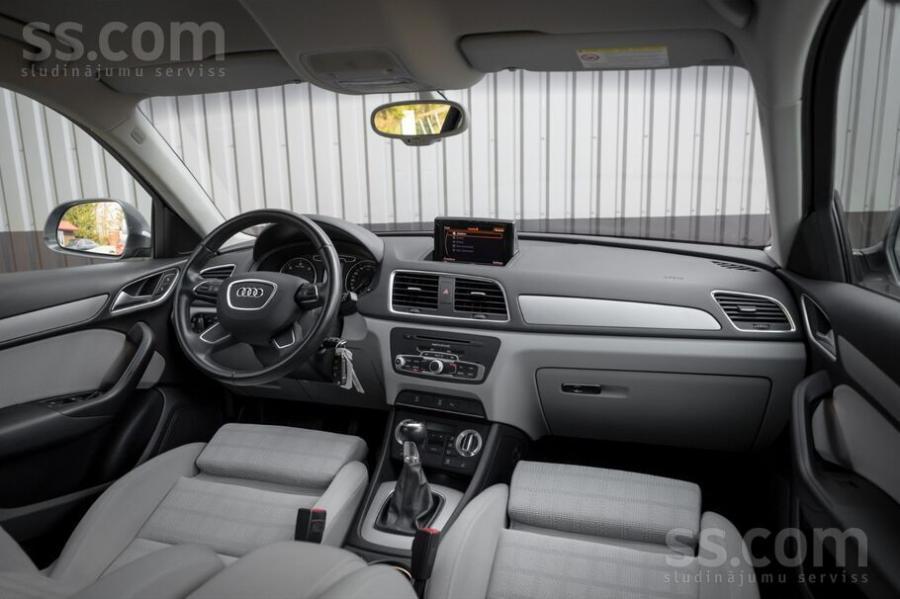 Pelēks Audi Q3 2012 Talsi, ar dzinēja tilpumu 2.00 L un nobraukumu 249 tūkst. km par 10950 €, foto 9 vietnē AUTOMOTO.COM.LV