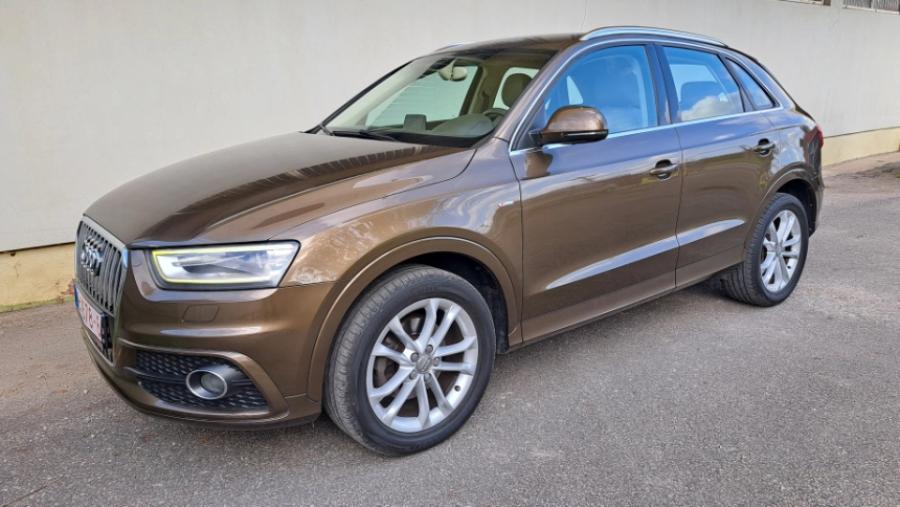 Grey Audi Q3 2012 in Riga, with an engine capacity of 2.00 L and mileage of 273 thousand km for 10650 €, photo 1 on AUTOMOTO.COM.LV