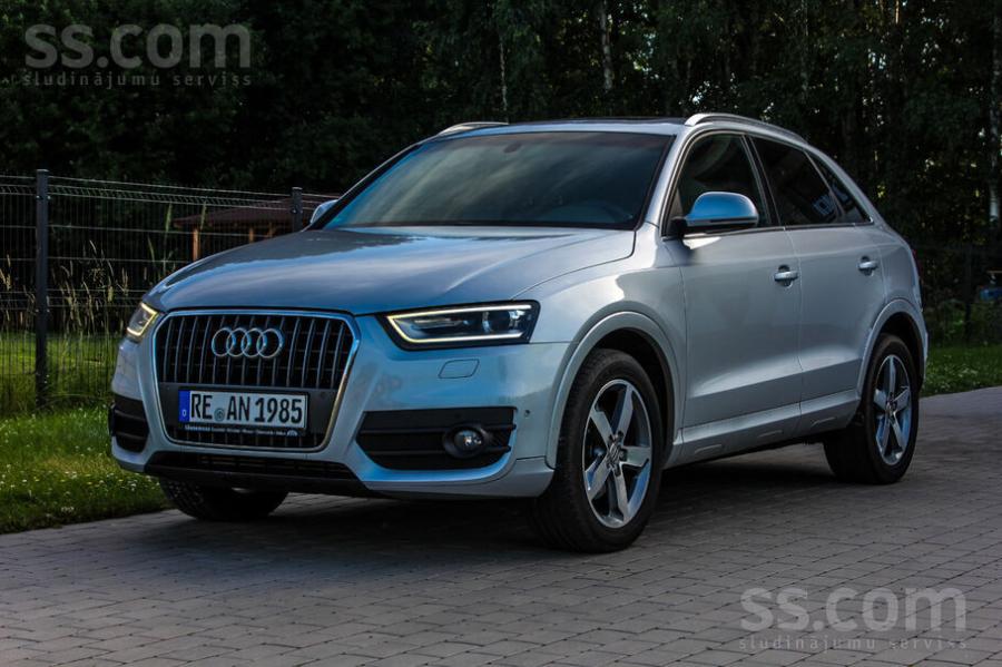 Grey Audi Q3 2012 in Jelgava, with an engine capacity of 2.00 L and mileage of 246 thousand km for 10996 €, photo 1 on AUTOMOTO.COM.LV