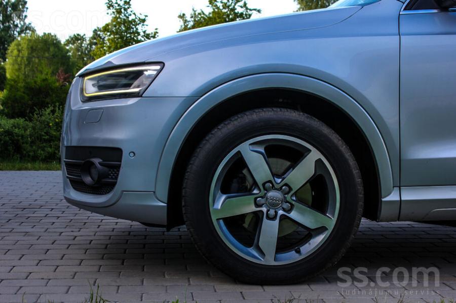 Grey Audi Q3 2012 in Jelgava, with an engine capacity of 2.00 L and mileage of 246 thousand km for 10996 €, photo 26 on AUTOMOTO.COM.LV