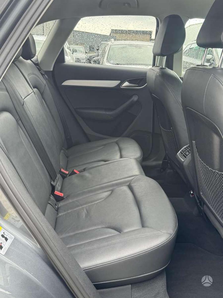 Grey Audi Q3 2012 in Taurage, with an engine capacity of 1.98 L and mileage of 198 thousand km for 8999 €, photo 14 on AUTOMOTO.COM.LV