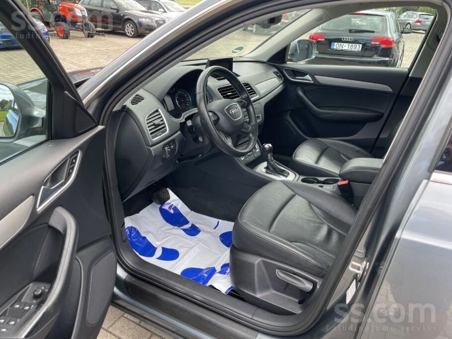 Grey Audi Q3 2012 in Ogre, with an engine capacity of 2.00 L and mileage of 178 thousand km for 11970 €, photo 10 on AUTOMOTO.COM.LV
