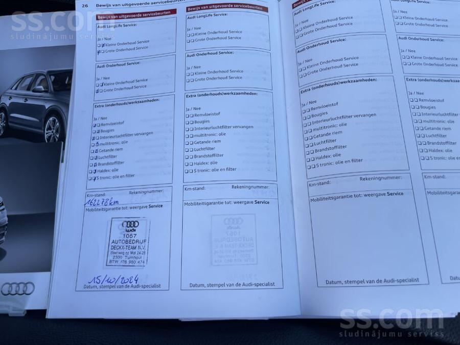 Grey Audi Q3 2012 in Ogre, with an engine capacity of 2.00 L and mileage of 178 thousand km for 11970 €, photo 28 on AUTOMOTO.COM.LV