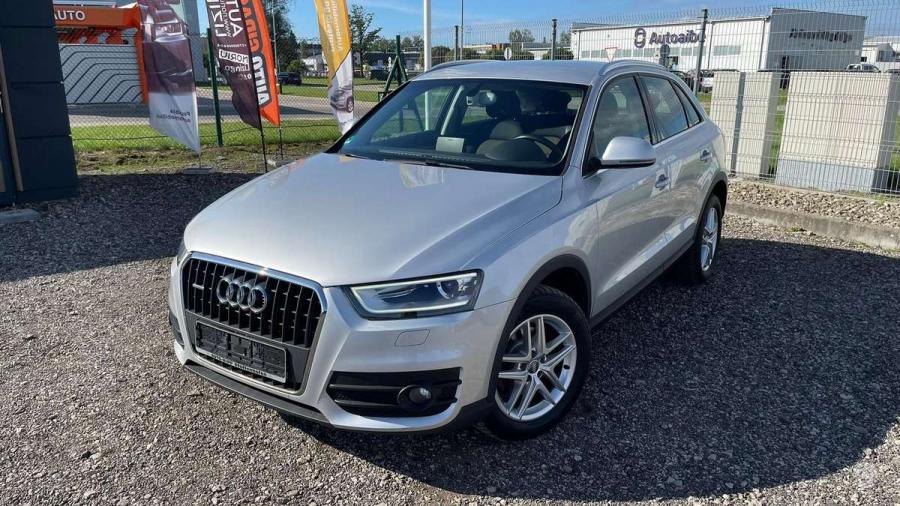 Grey Audi Q3 2012 in Marijampole, with an engine capacity of 1.97 L and mileage of 209 thousand km for 10490 €, photo 1 on AUTOMOTO.COM.LV