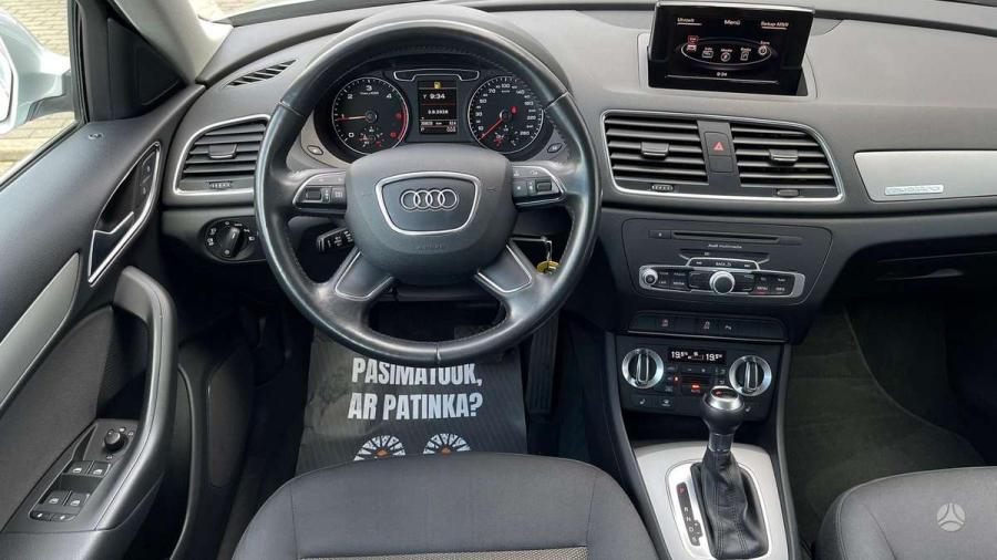 Grey Audi Q3 2012 in Marijampole, with an engine capacity of 1.97 L and mileage of 209 thousand km for 10490 €, photo 4 on AUTOMOTO.COM.LV