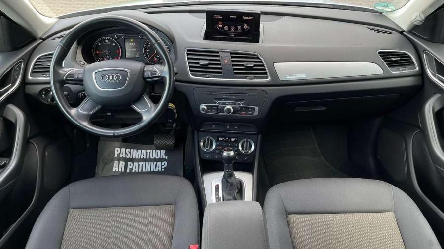 Grey Audi Q3 2012 in Marijampole, with an engine capacity of 1.97 L and mileage of 209 thousand km for 10490 €, photo 27 on AUTOMOTO.COM.LV