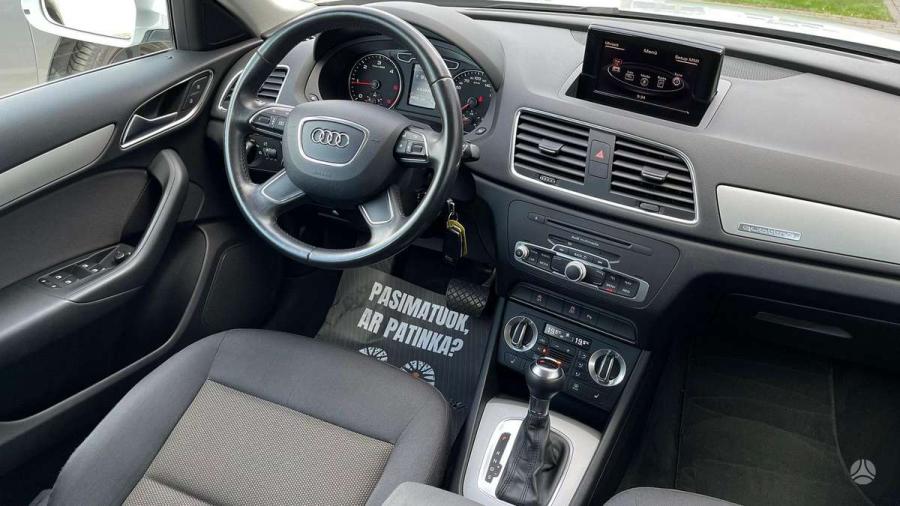 Grey Audi Q3 2012 in Marijampole, with an engine capacity of 1.97 L and mileage of 209 thousand km for 10490 €, photo 35 on AUTOMOTO.COM.LV