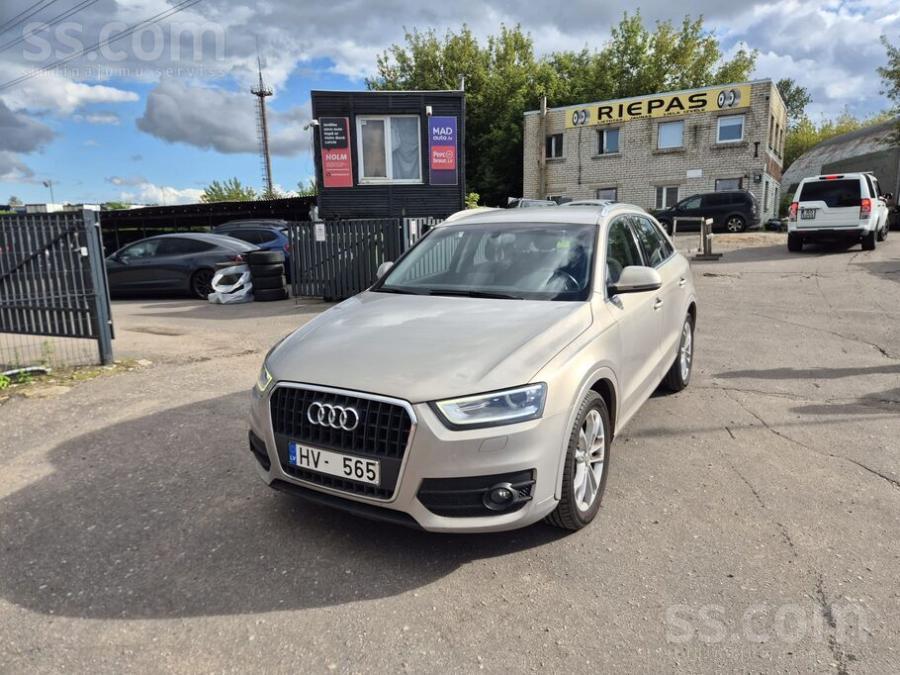 Pelēks Audi Q3 2012 Rīga, ar dzinēja tilpumu 2.00 L un nobraukumu 147 tūkst. km par 9990 €, foto 1 vietnē AUTOMOTO.COM.LV