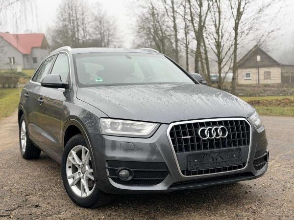 Grey Audi Q3 2013 in Utena, with an engine capacity of 1.97 L and mileage of 266 thousand km for 10990 €, photo 1 on AUTOMOTO.COM.LV