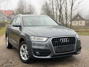 Grey Audi Q3 2013 in Utena, with an engine capacity of 1.97 L and mileage of 266 thousand km for 10990 €, photo  on AUTOMOTO.COM.LV