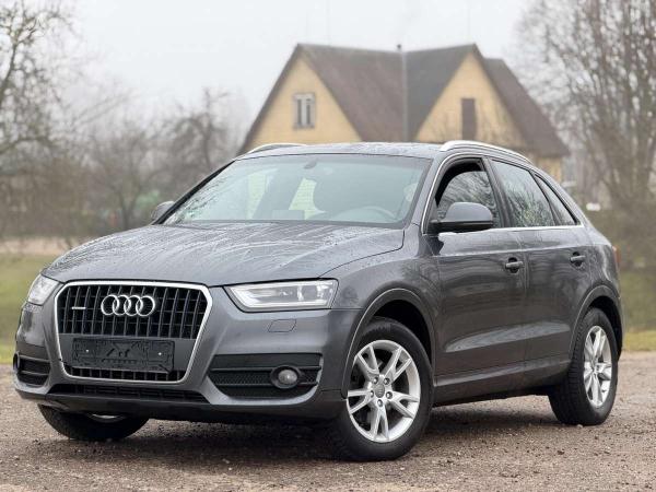 Grey Audi Q3 2013 in Utena, with an engine capacity of 1.97 L and mileage of 266 thousand km for 10990 €, photo 2 on AUTOMOTO.COM.LV