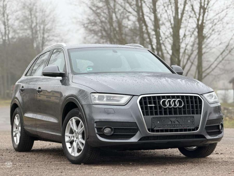 Grey Audi Q3 2013 in Utena, with an engine capacity of 1.97 L and mileage of 266 thousand km for 10990 €, photo 3 on AUTOMOTO.COM.LV