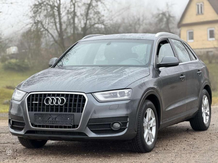 Grey Audi Q3 2013 in Utena, with an engine capacity of 1.97 L and mileage of 266 thousand km for 10990 €, photo 6 on AUTOMOTO.COM.LV