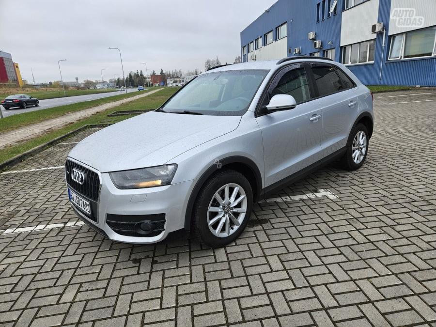 Grey Audi Q3 2013 in Panevezys, with an engine capacity of 2.00 L and mileage of 241 thousand km for 8700 €, photo 1 on AUTOMOTO.COM.LV